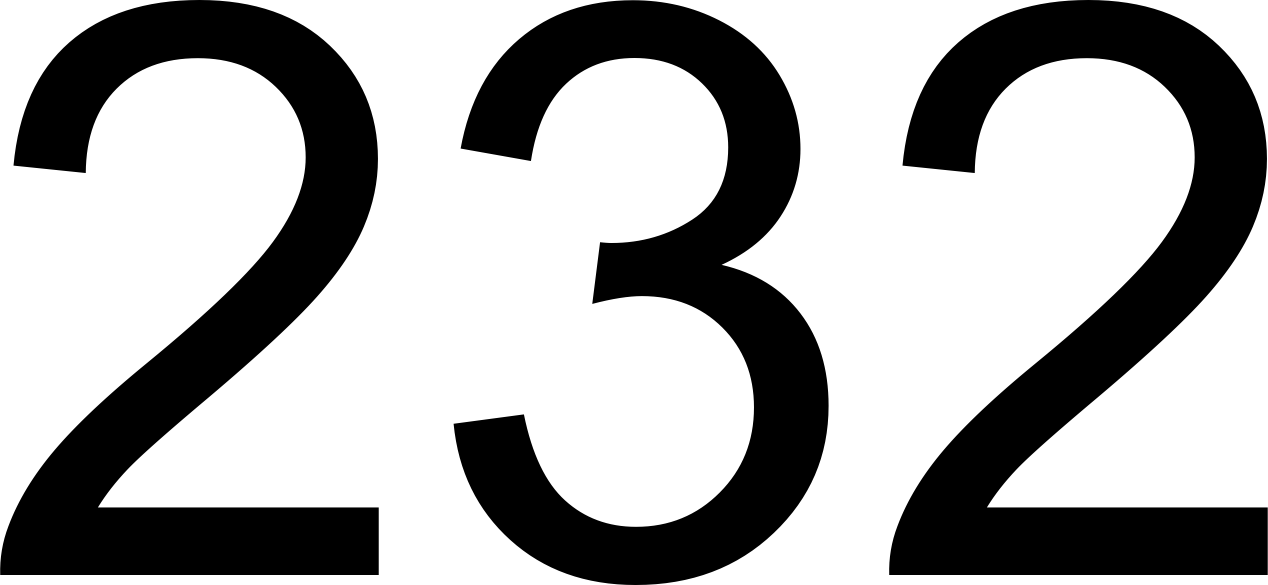 232 232