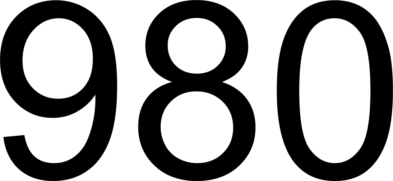 980 